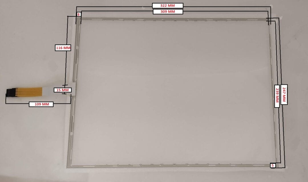 Allen Bradley 6181P-15TSXP Touch Screen Replacement | 5-Wire Resistive
